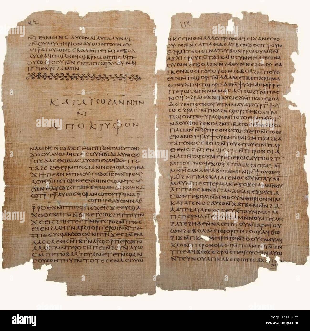 Apocryphon of john hi-res stock photography and images - Alamy