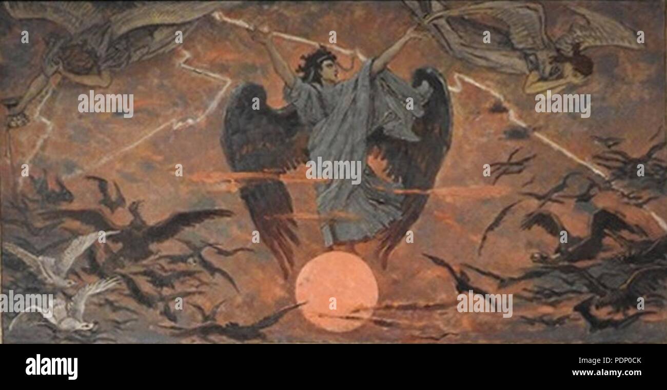 Apokalipsis by V.Vasnetsov (1887 Dom-muzei) crop 1 Stock Photo - Alamy