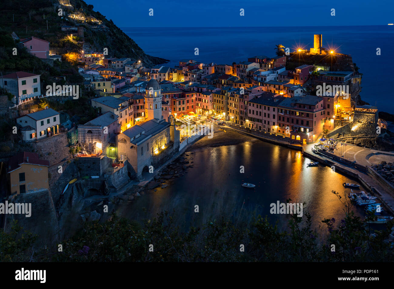 Italy seaside village night hi-res stock photography and images - Alamy