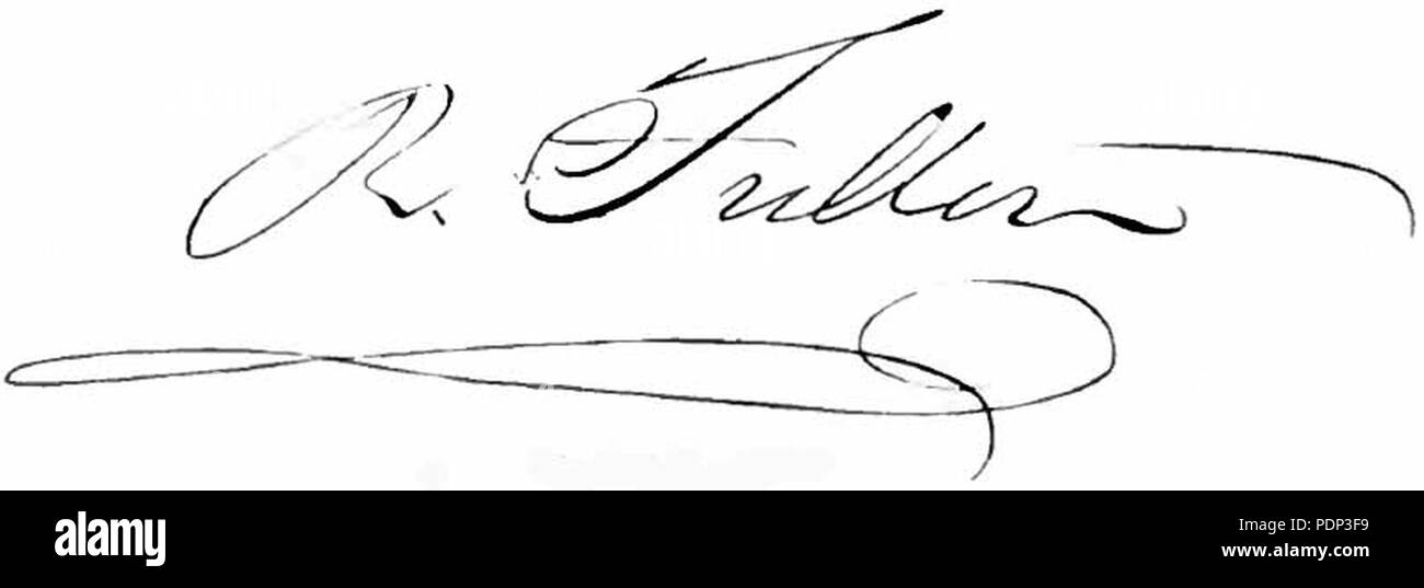 Appletons' Fulton Robert signature Stock Photo - Alamy