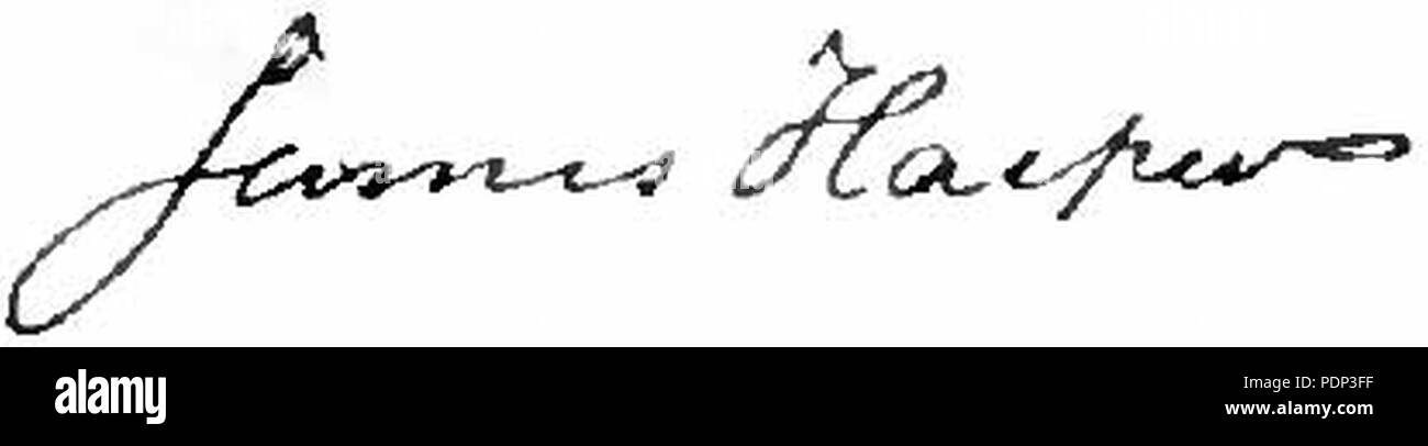 Appletons' Harper James signature Stock Photo - Alamy