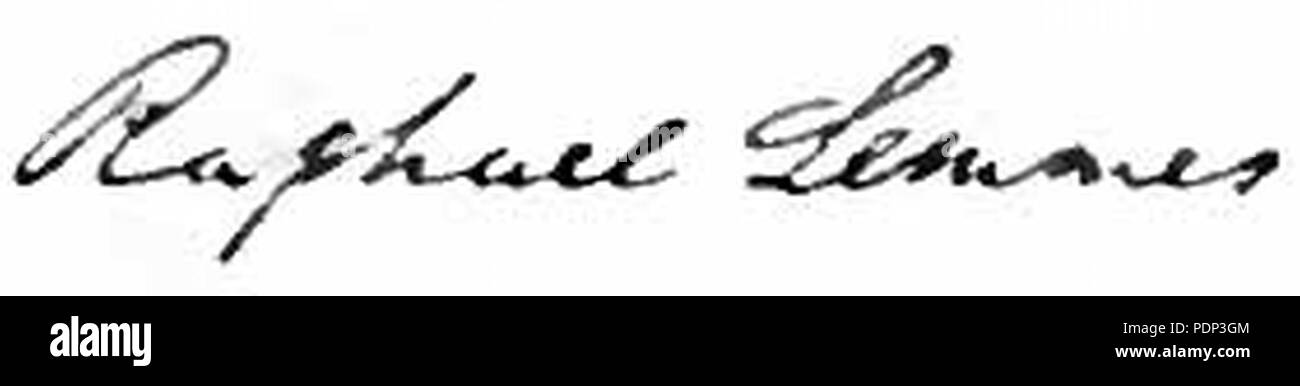 Appletons' Semmes Raphael signature Stock Photo - Alamy