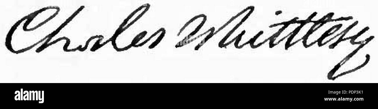 Appletons' Whittlesey Elisha - Charles signature Stock Photo - Alamy
