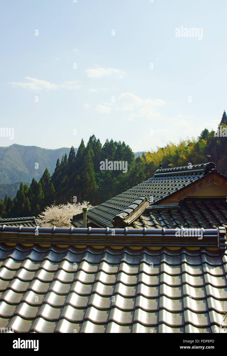 Japanese tiled roof hi-res stock photography and images - Alamy