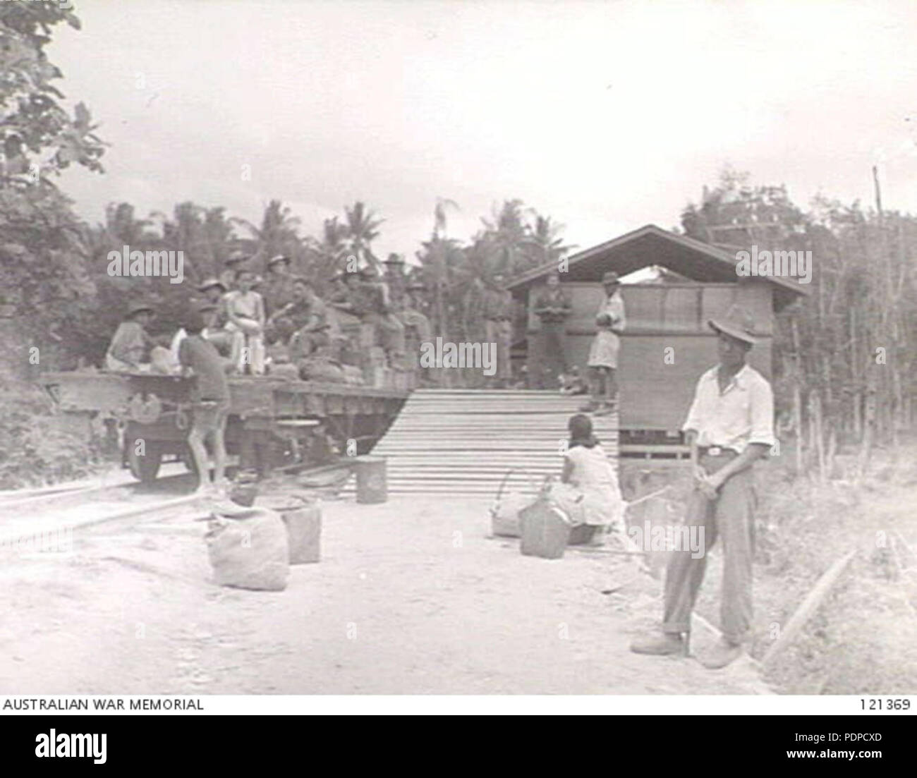 1 'JEEP TRAIN' CREW AT PAPAR RAILWAY STATION Stock Photo - Alamy