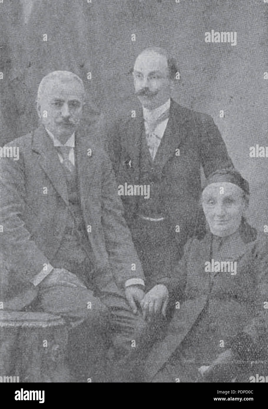 383 Yanaki and Naum Strezovi with their mother Stock Photo - Alamy