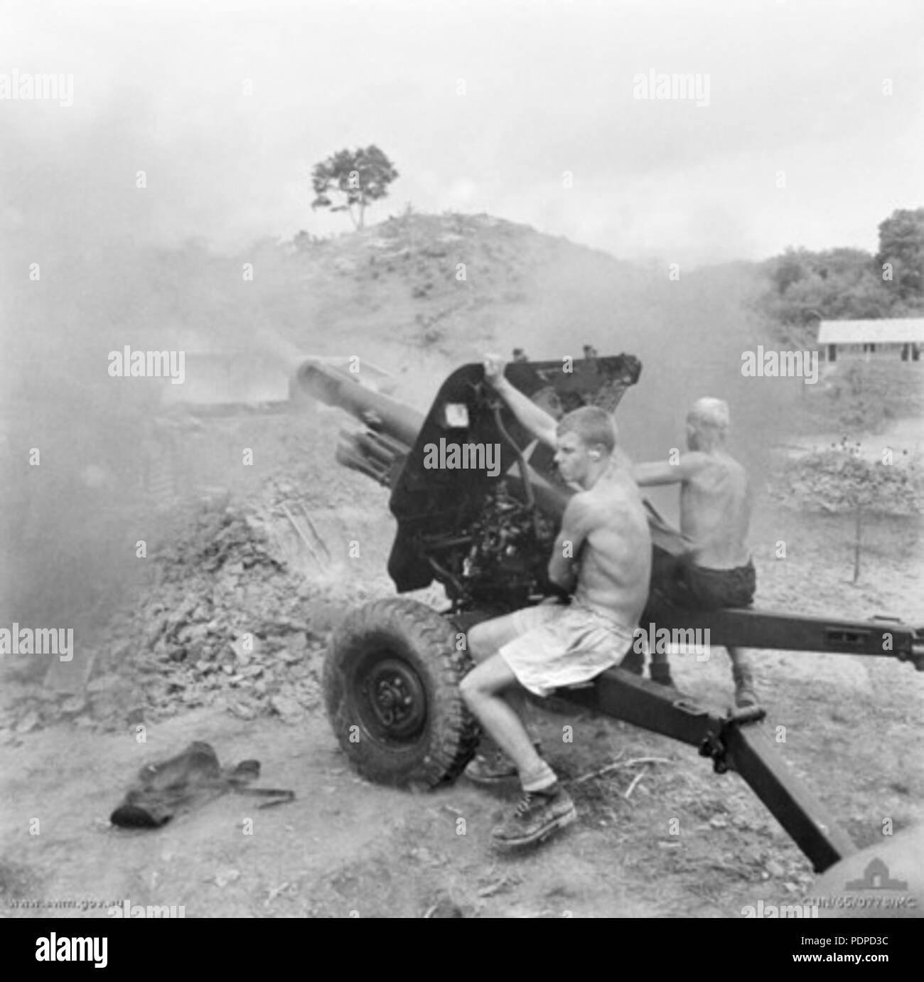 Field artillery battery Black and White Stock Photos & Images - Alamy