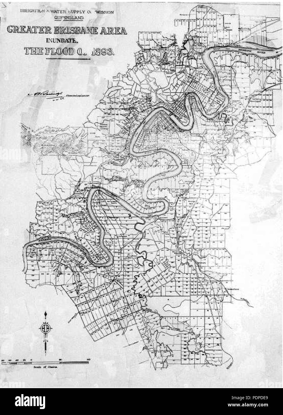 3 1893 Flood map Stock Photo - Alamy