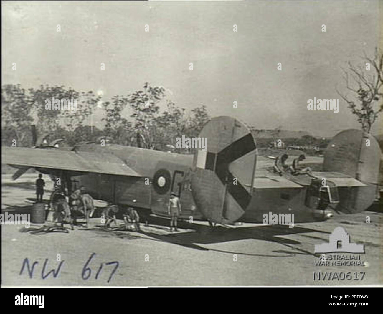 5 24 Squadron RAAF Liberator at Fenton NT 1944 AWM NWA0617 Stock Photo ...