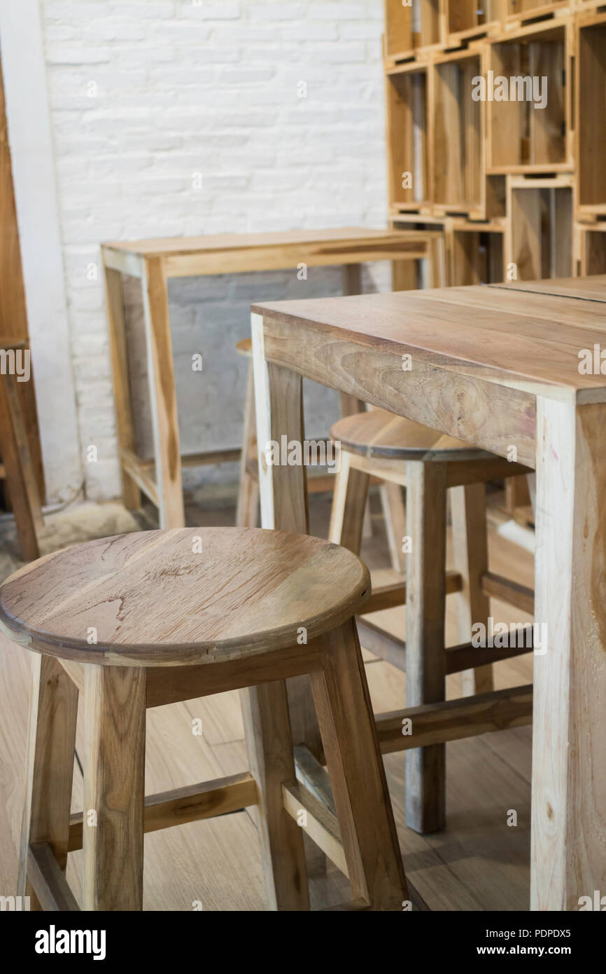 Minimal style interior of empty cafe, stock photo Stock Photo - Alamy
