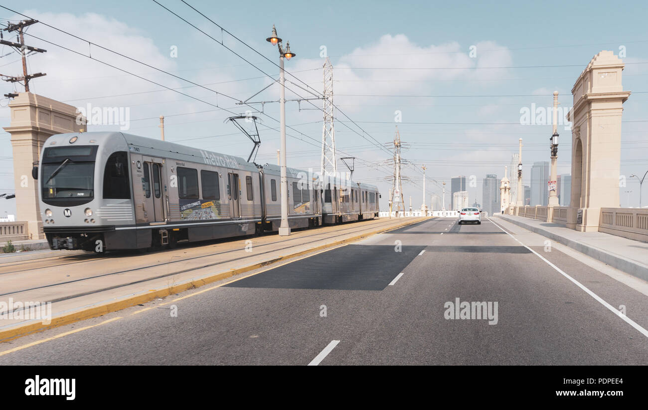 Los angeles metro rail system hi-res stock photography and images - Alamy