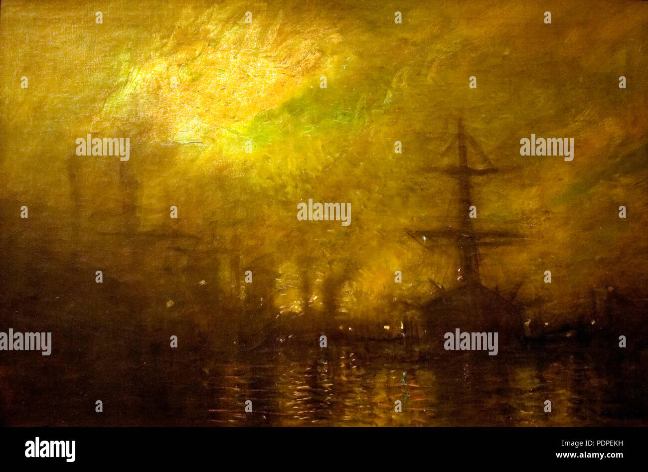 35 Ship - Painting by Mednyánszky Stock Photo - Alamy