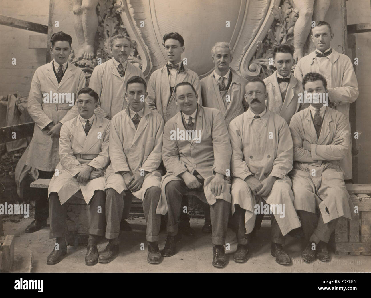 15 Artists and designers at Picton Hopkins Melbourne ca 1931 Stock ...