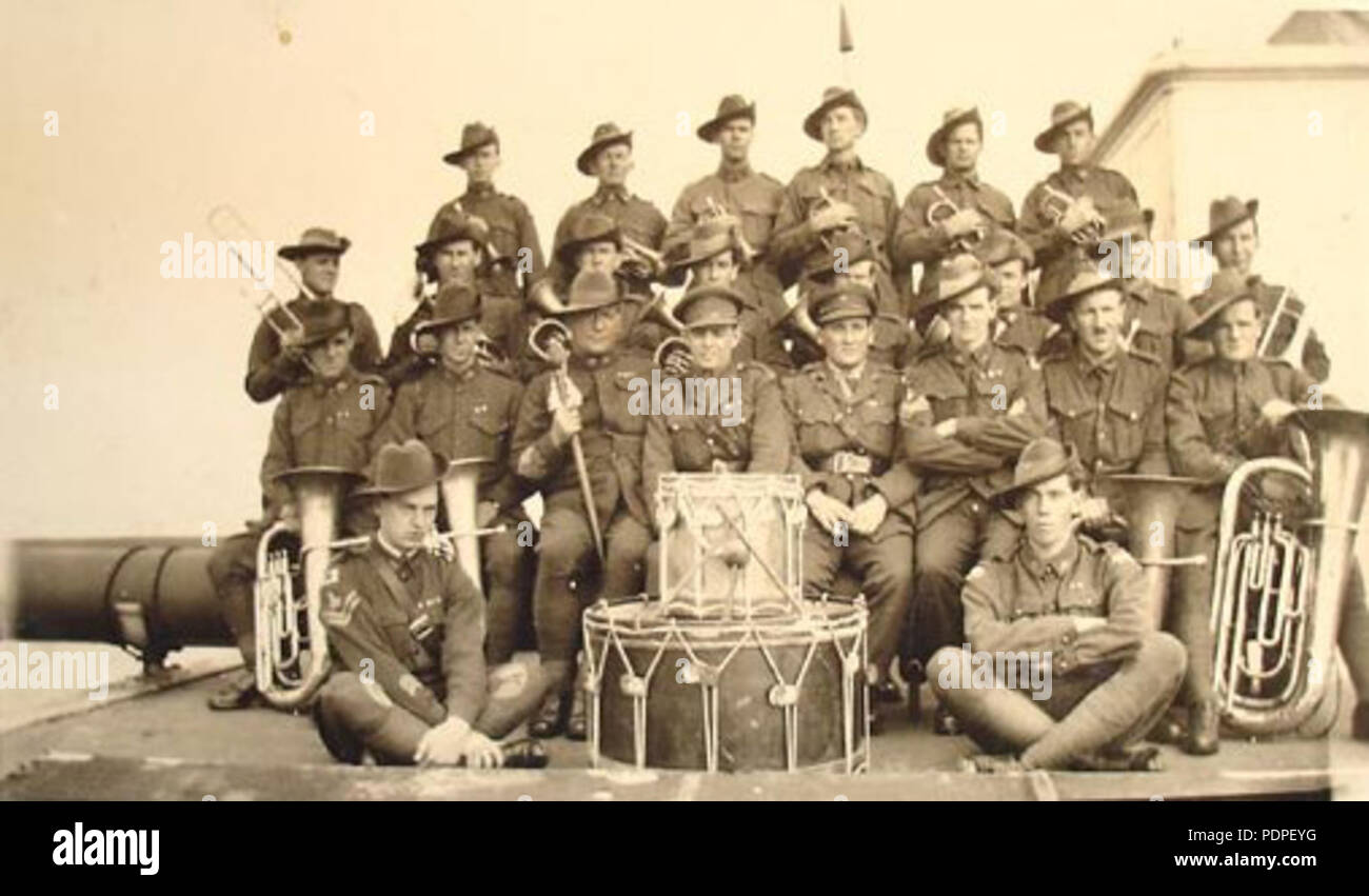 16 Australia Military Band, 1919 Stock Photo - Alamy