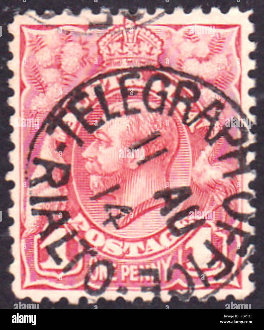 17 Australian 1d postage stamp cancelled Telegraph Office Rialto 1914 ...