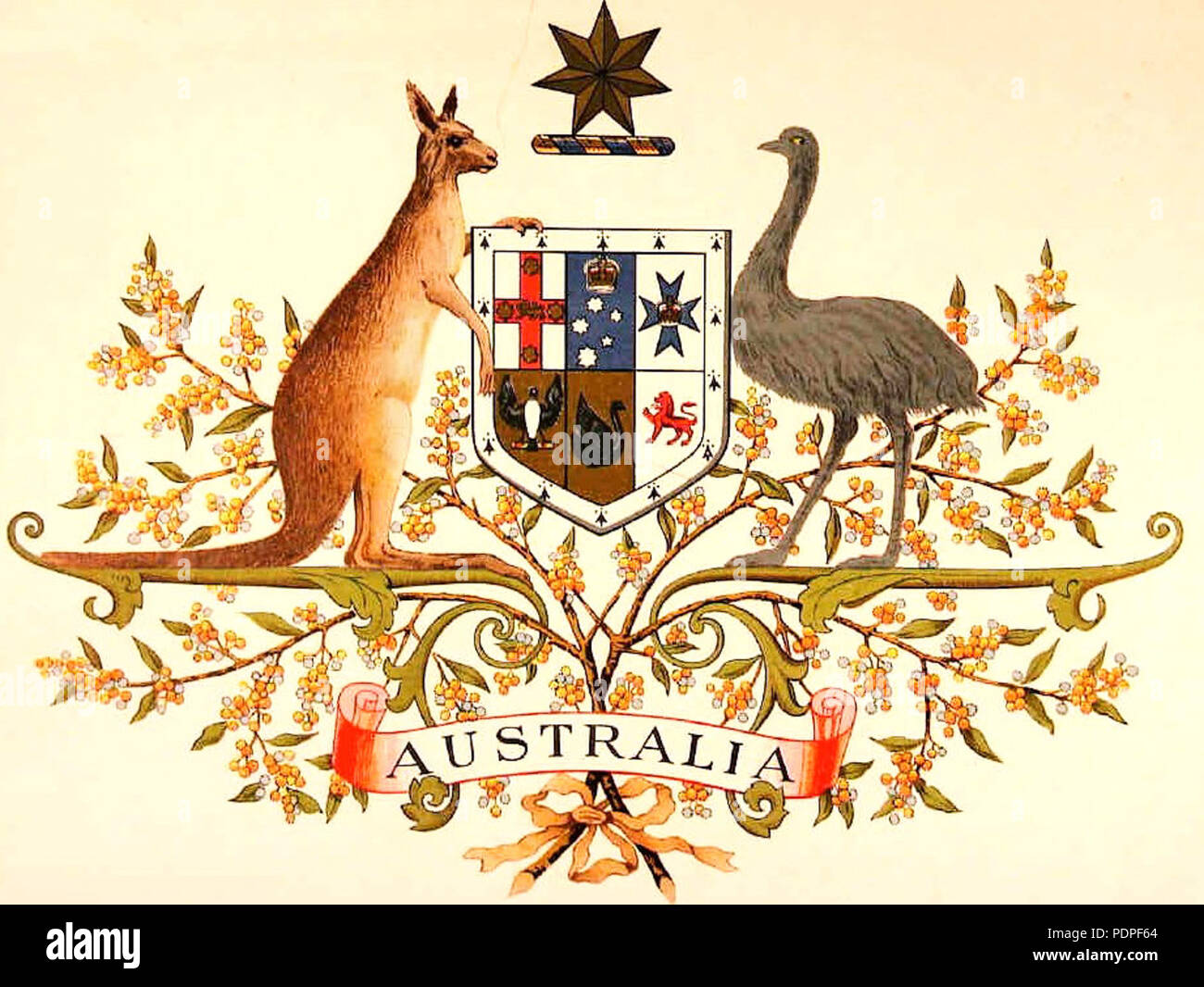 Australian coat of arms hi-res stock photography and images - Alamy