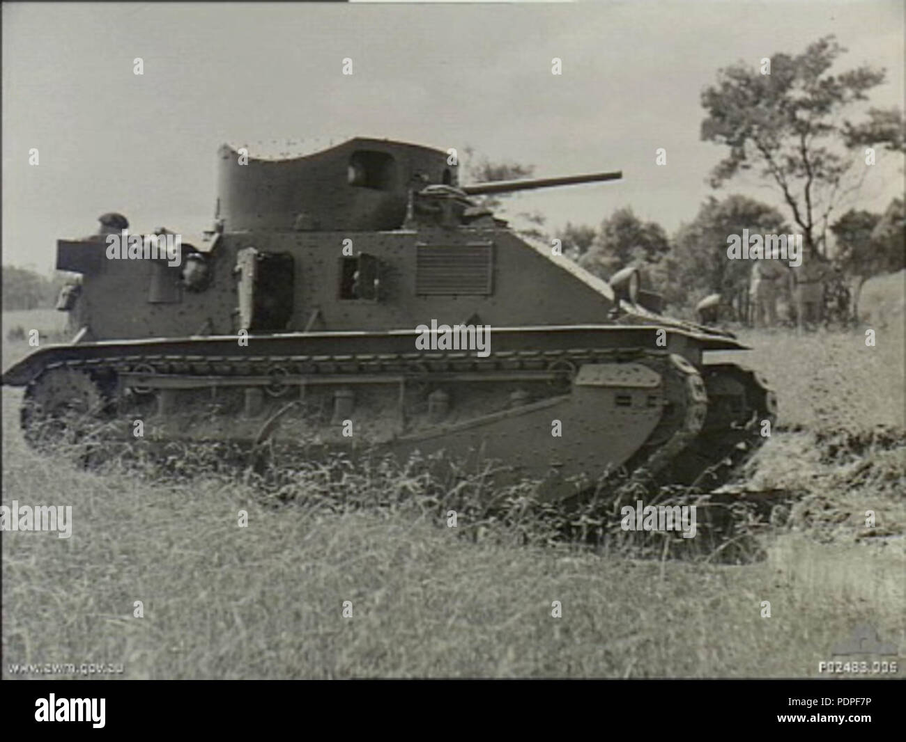 18 Australian Medium Mk II tank 1938 AWM P02483.006 Stock Photo - Alamy