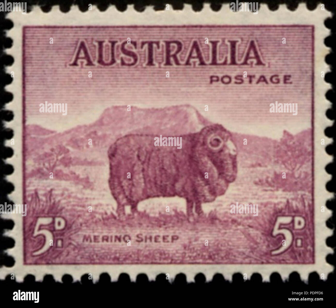 Early australian stamps hi-res stock photography and images - Alamy