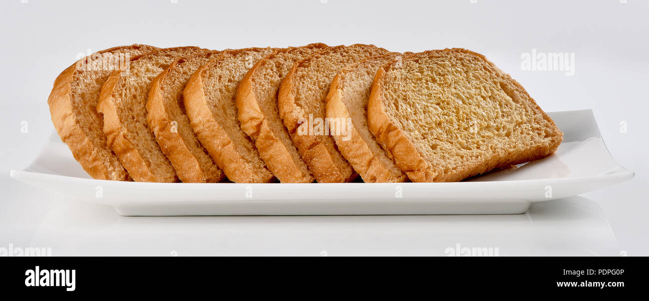 Tea Rusk, crunchy and dried bread slices Stock Photo - Alamy