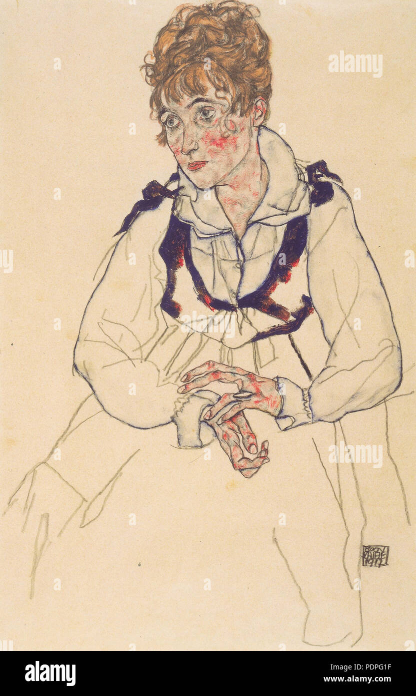 10 Egon Schiele - Bildnis Edith Schiele - 1917 Stock Photo - Alamy