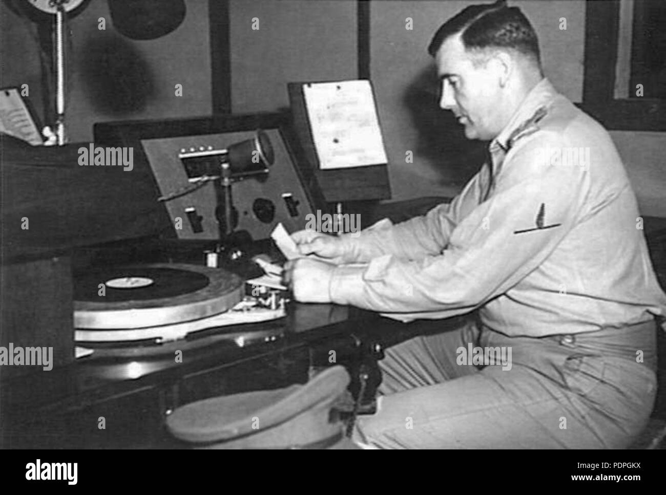 32 Charles Moses delivering his address from No.1 Studio, 9PA, during ...