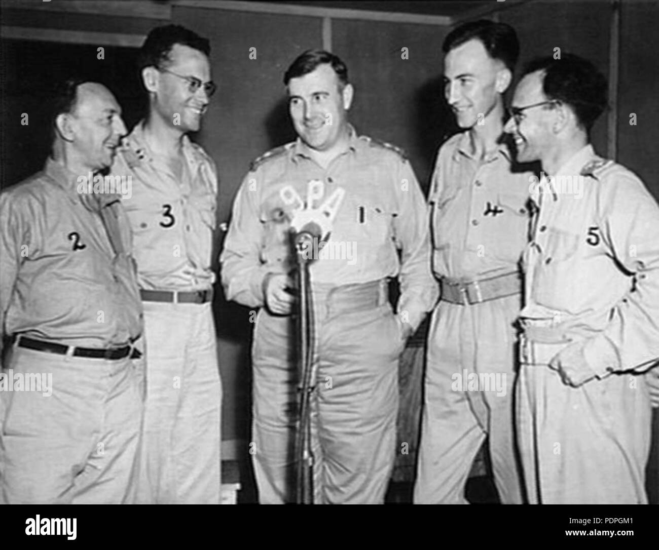 32 Charles Moses with members of the staff of 9PA, the Australian ...