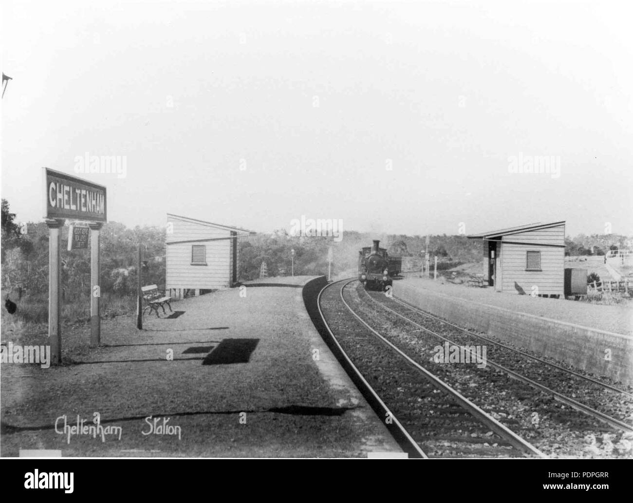 33 Cheltenham railway station circa 1900 Stock Photo - Alamy