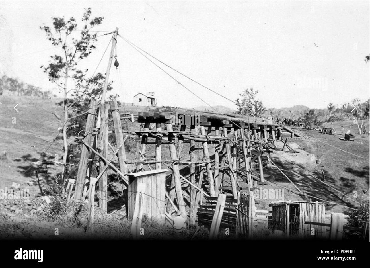 36 Construction of the tramway at Cangai Copper Mine 02 Stock Photo - Alamy