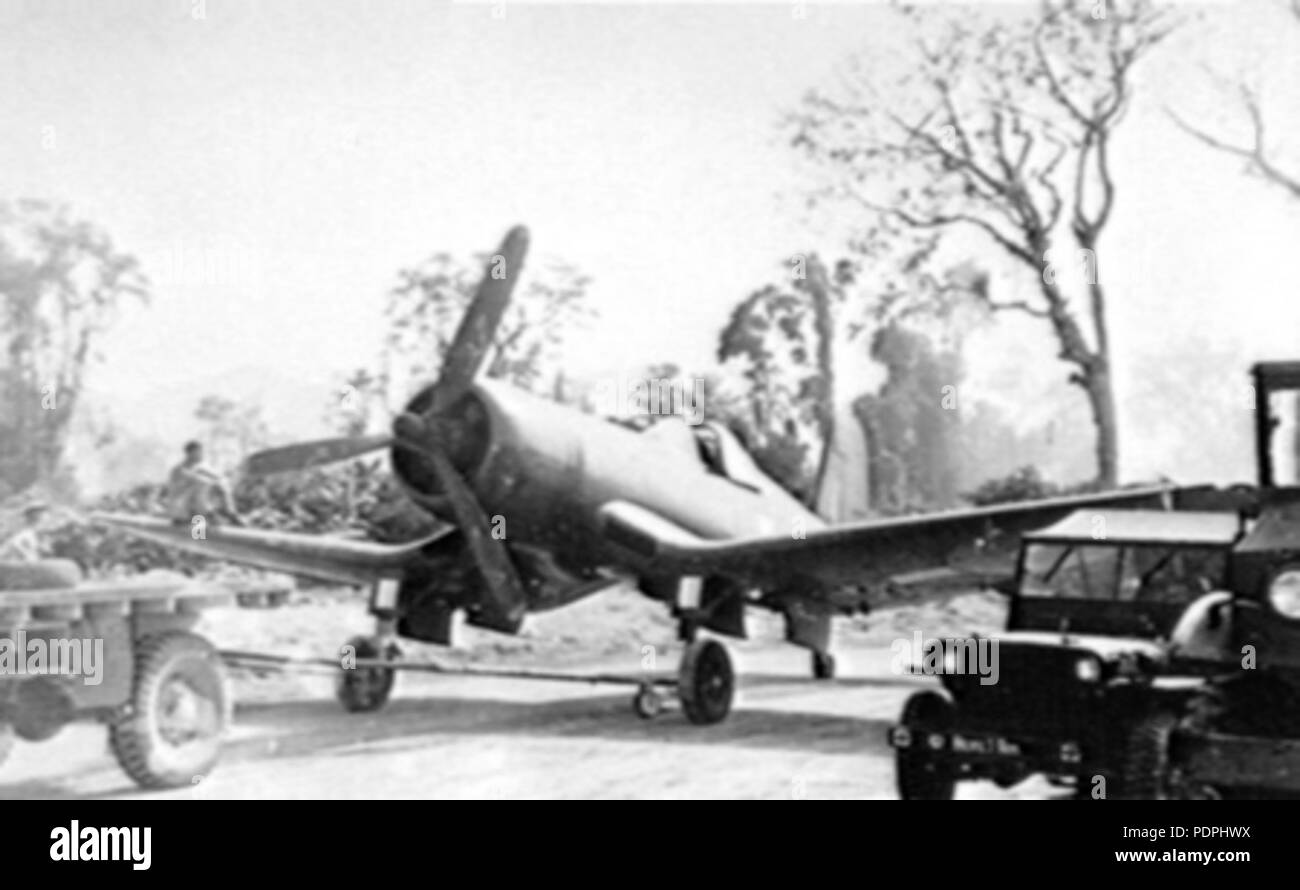 45 F4U-1 14 Sqn RNZAF on Bougainville 1944 Stock Photo - Alamy