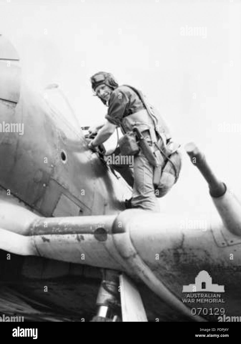 46 Flight Lieutenant Russell of 4 Squadron RAAF with Boomerang New ...