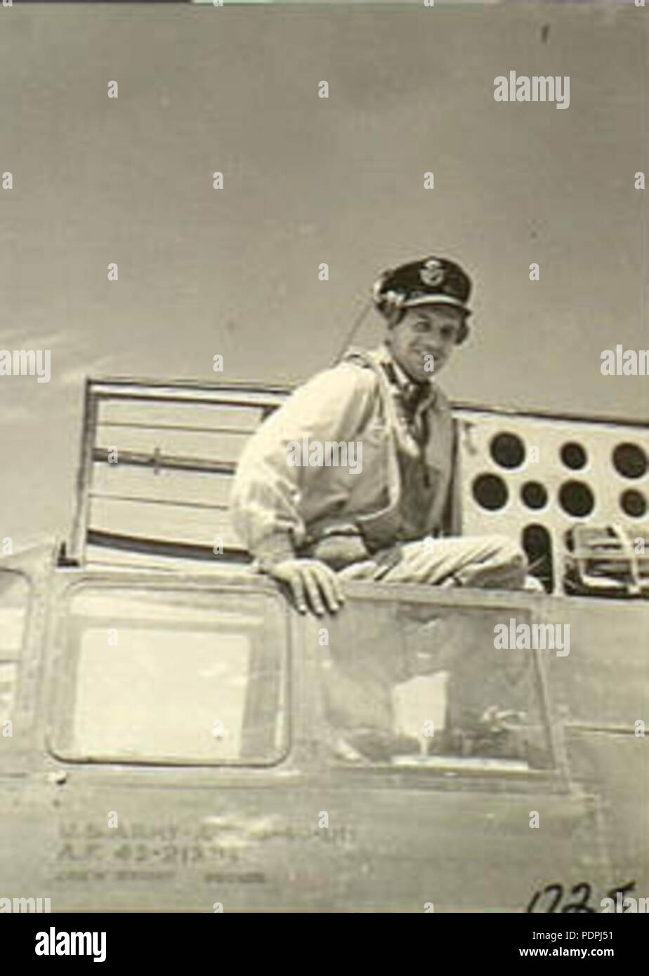 46 Flight Lieutenant Spence of 22 Squadron RAAF leaves Boston cockpit ...