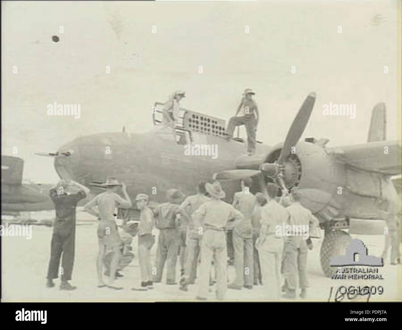46 Flying Officer Davidson of 22 Squadron RAAF with Boston aircraft New ...