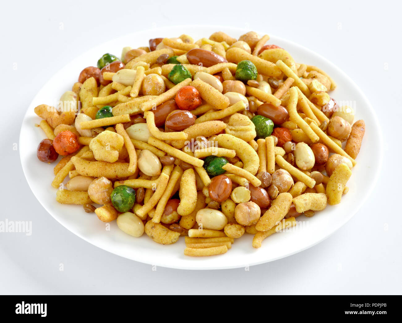 Mix Nimco, delicious blend of nuts, sev and crackers Stock Photo - Alamy