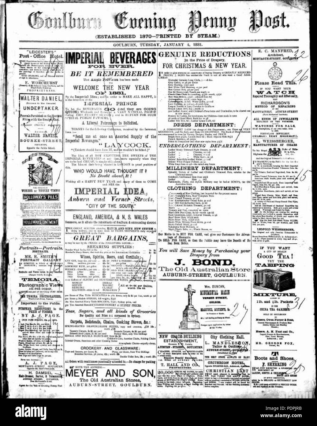 Newspaper archive penny press hi-res stock photography and images - Alamy