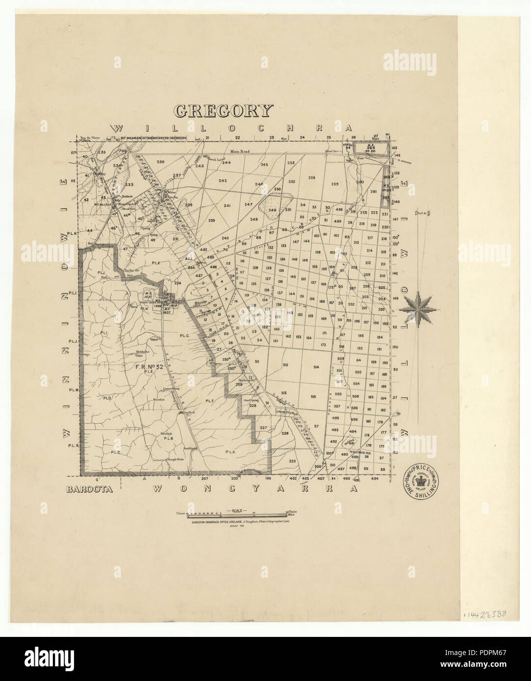 Map of gregory hi-res stock photography and images - Alamy