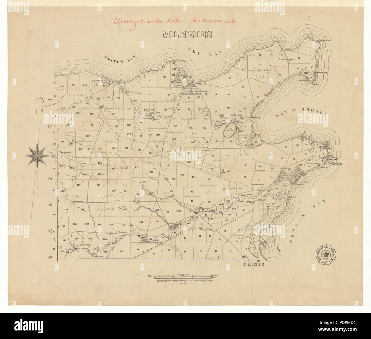 Map of menzies hi-res stock photography and images - Alamy