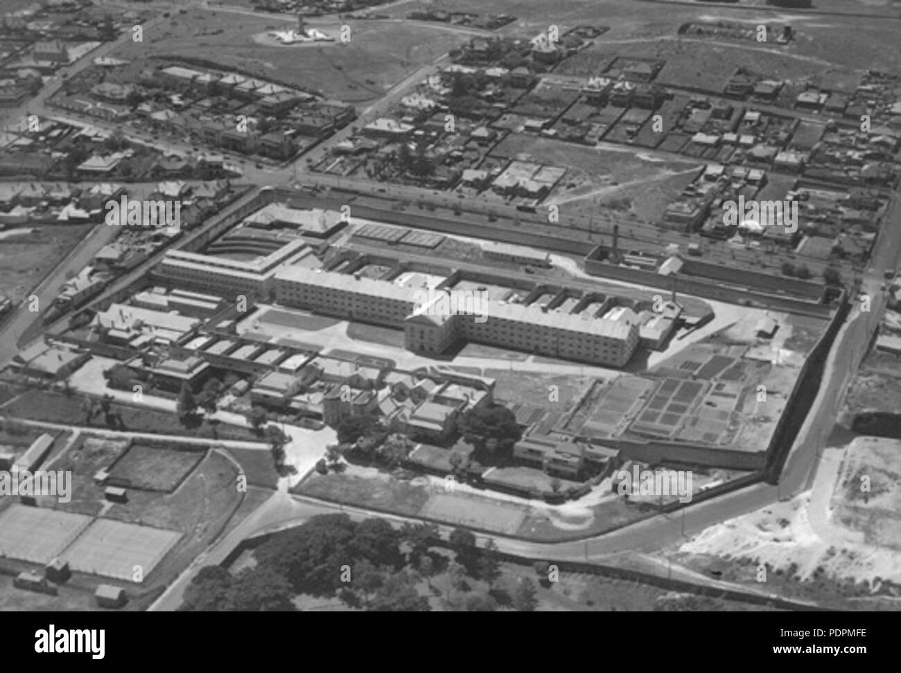 48 Fremantle Prison (aerial photograph, 1935 Stock Photo - Alamy