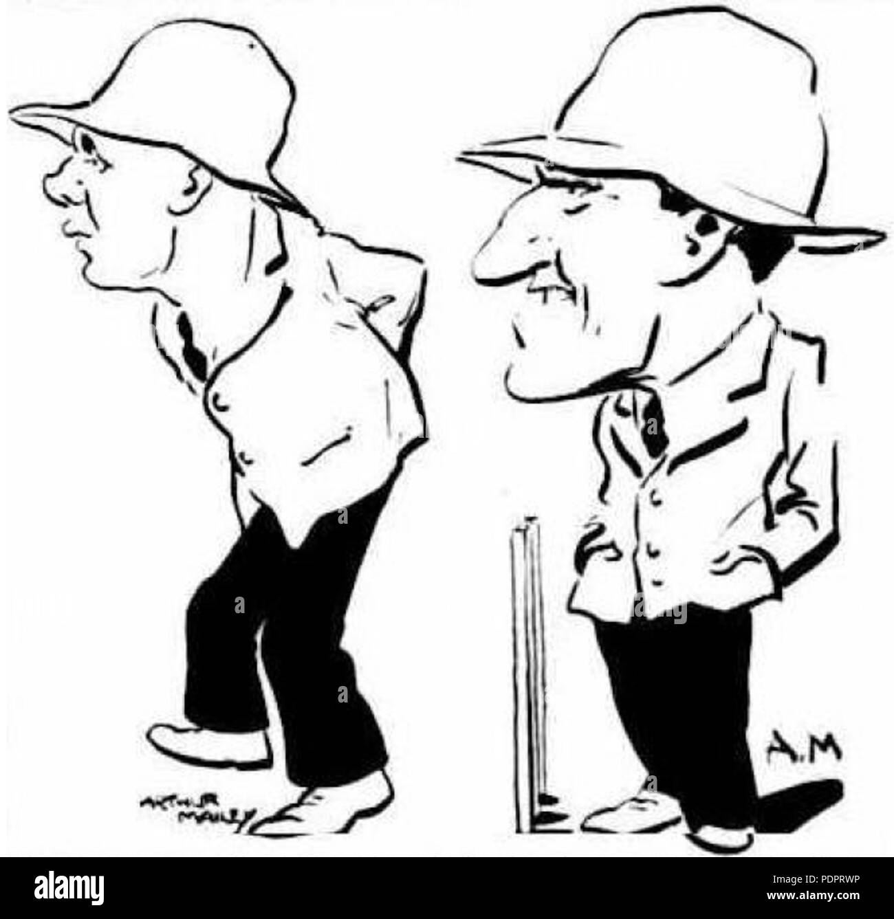 1 "Two Georges" cartoon Stock Photo - Alamy