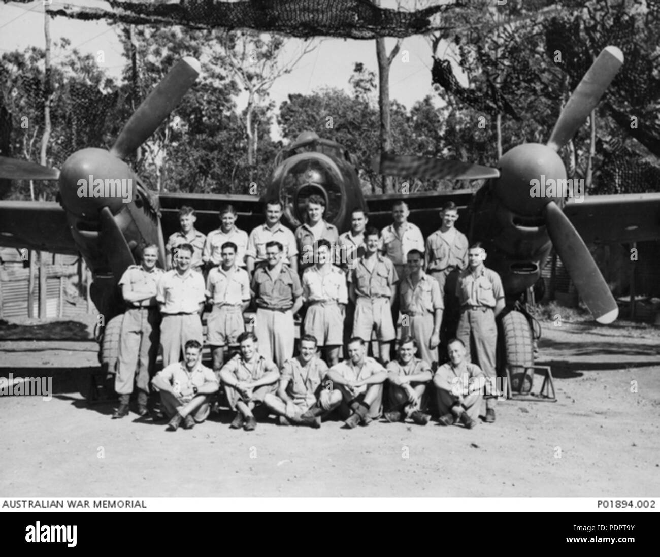 8 87 Squadron RAAF Radio Section Aug 1945 AWM P01894.002 Stock Photo ...