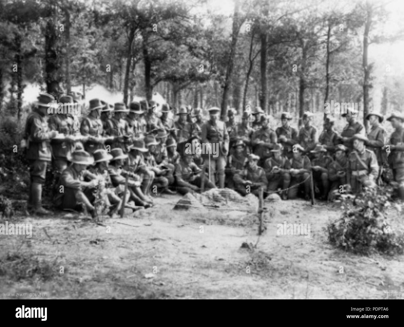 8 8th Brigade (Australia) infantry school map reading class, France ...