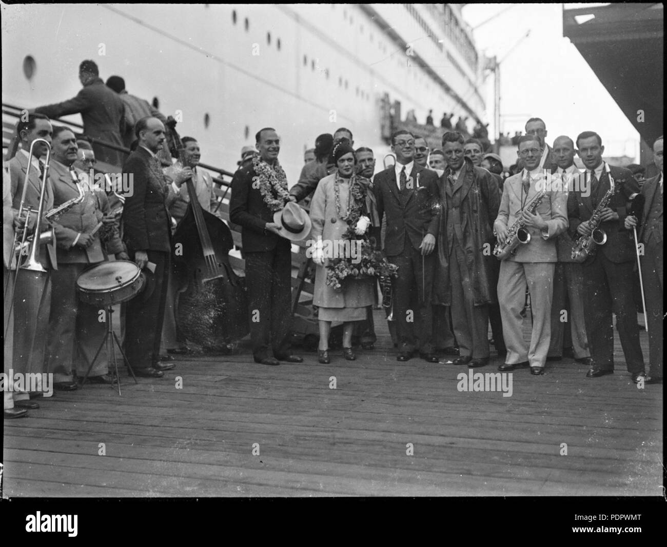 21 Band on wharf from The Powerhouse Museum Stock Photo - Alamy