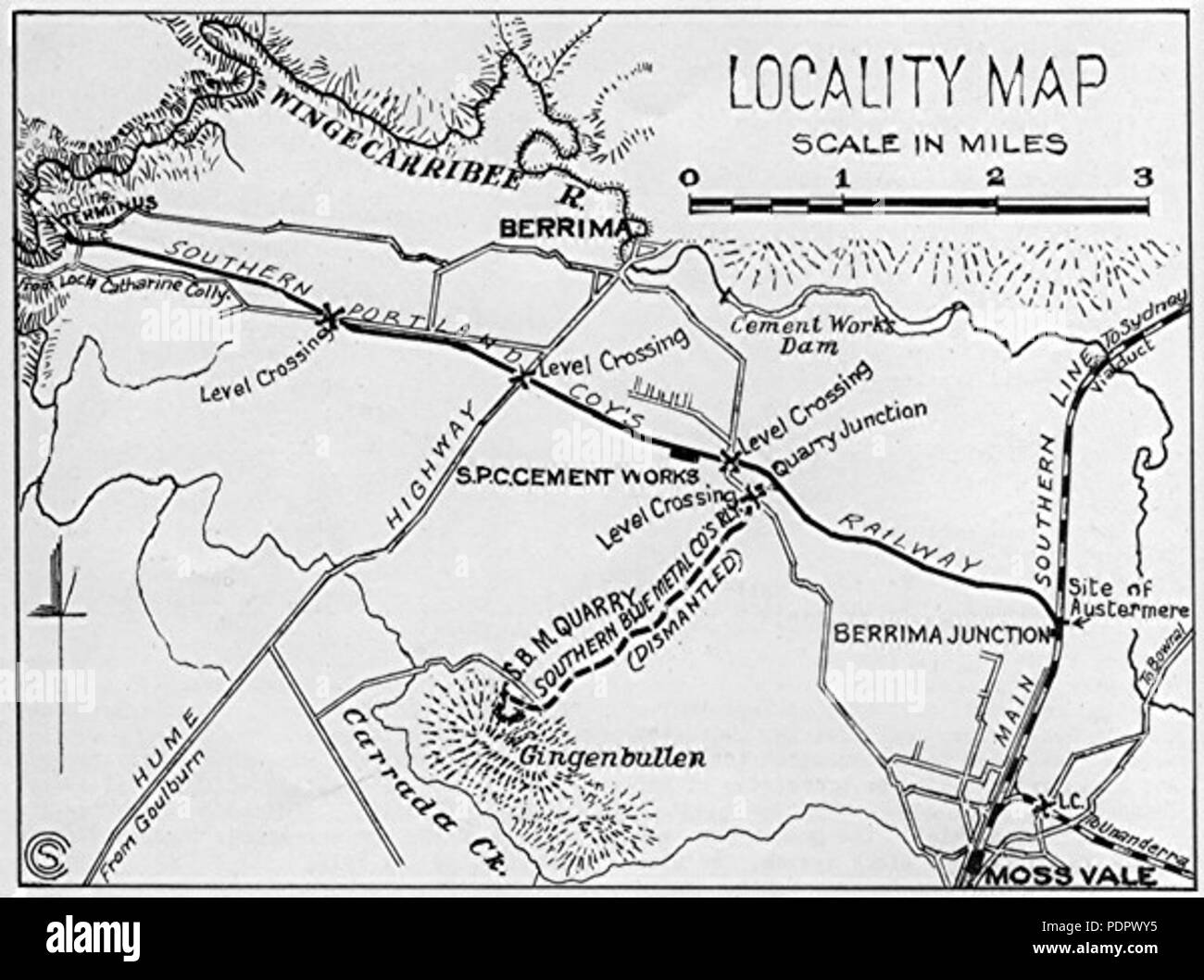 23 Berrima map Stock Photo - Alamy
