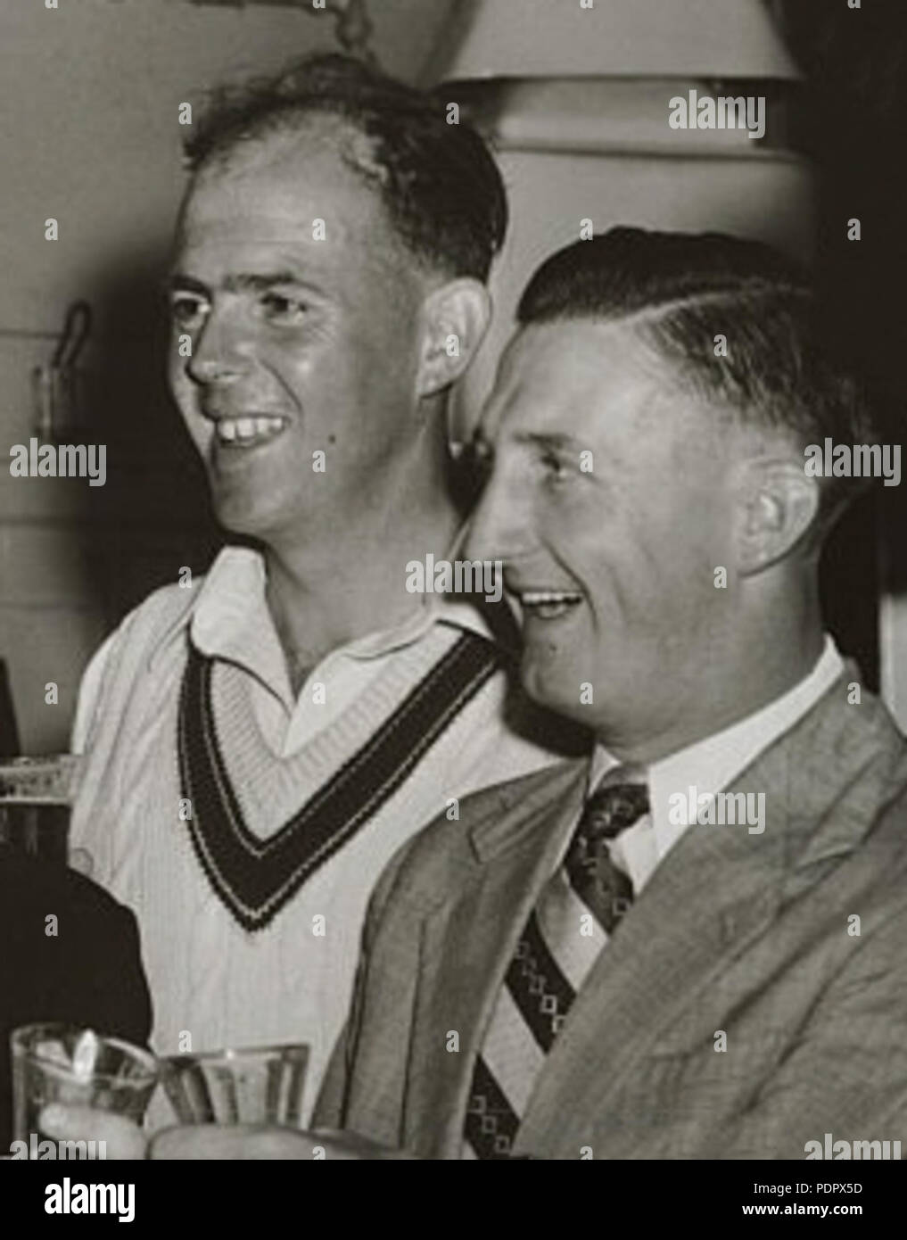 24 Bill Johnston and Les Favell 1954-12-31 Stock Photo - Alamy