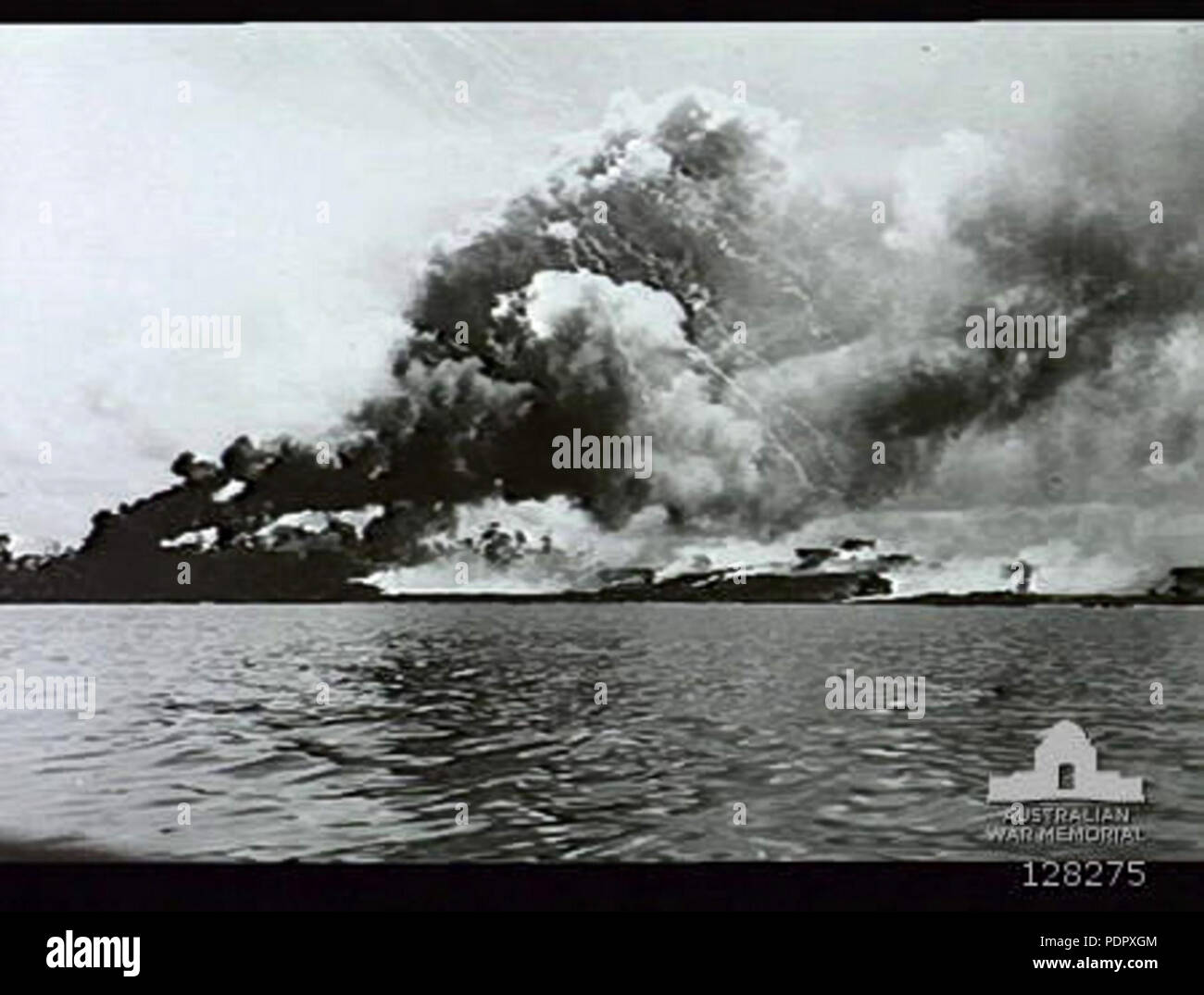 26 Bombardement of Tarakan Island Stock Photo - Alamy