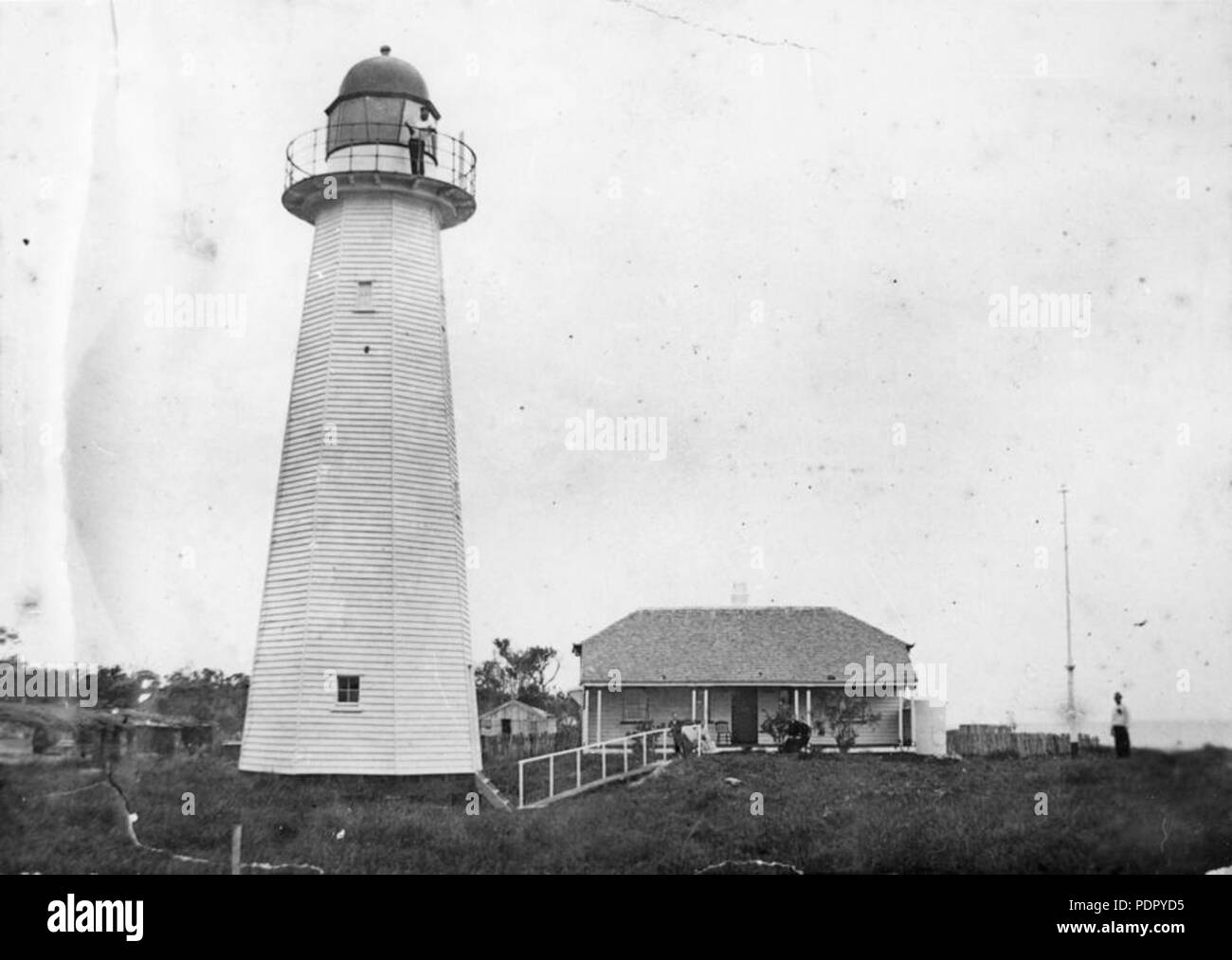 36 Cowan Cowan lighthouse, Moreton Island, 1899 Stock Photo - Alamy