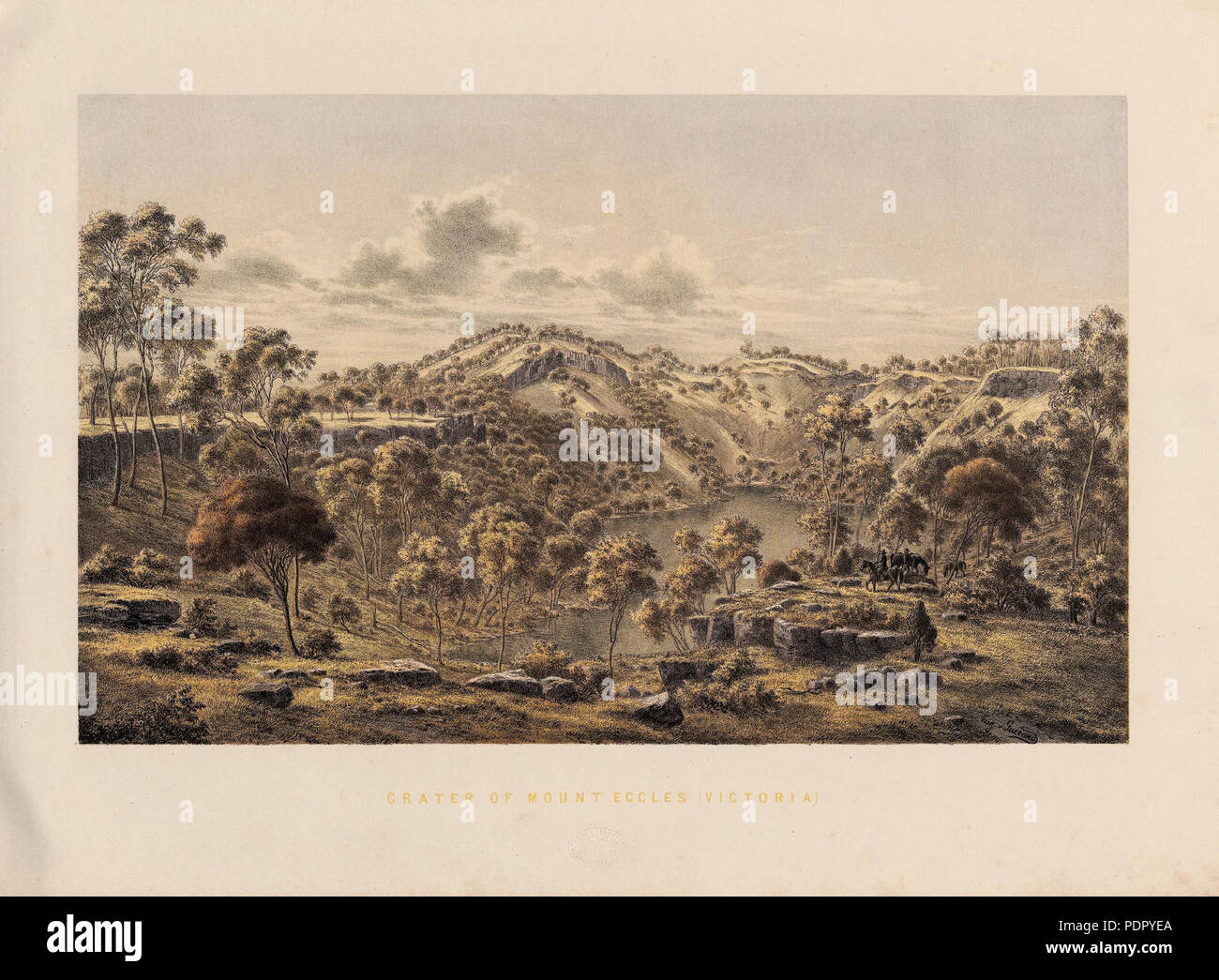 37 Crater of Mount Eccles (Victoria Stock Photo - Alamy