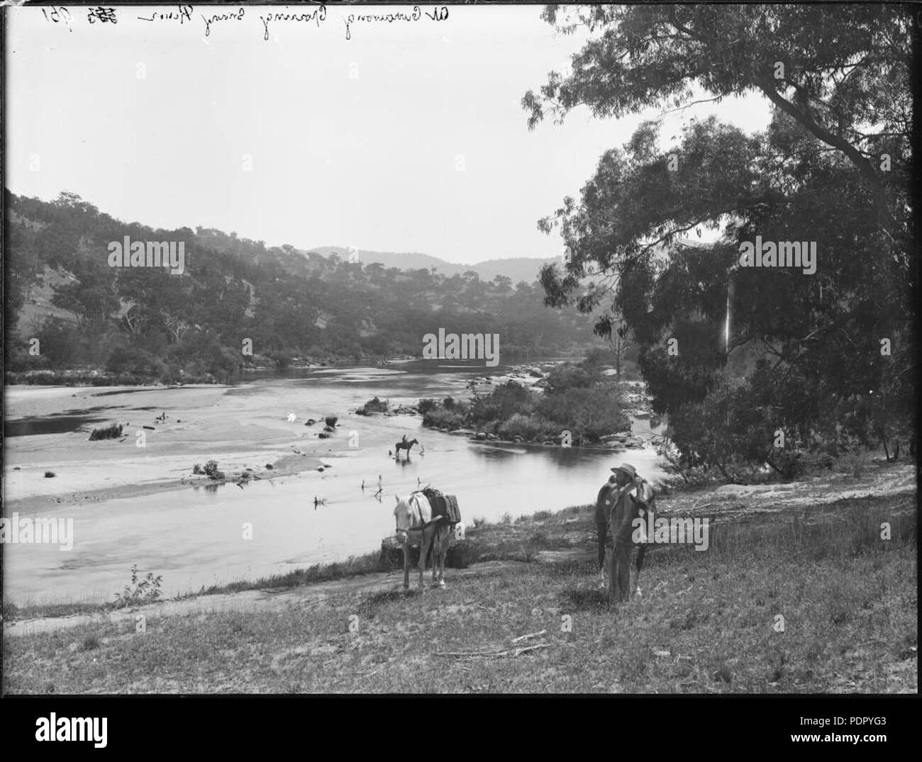 Historic river crossing Black and White Stock Photos & Images - Alamy