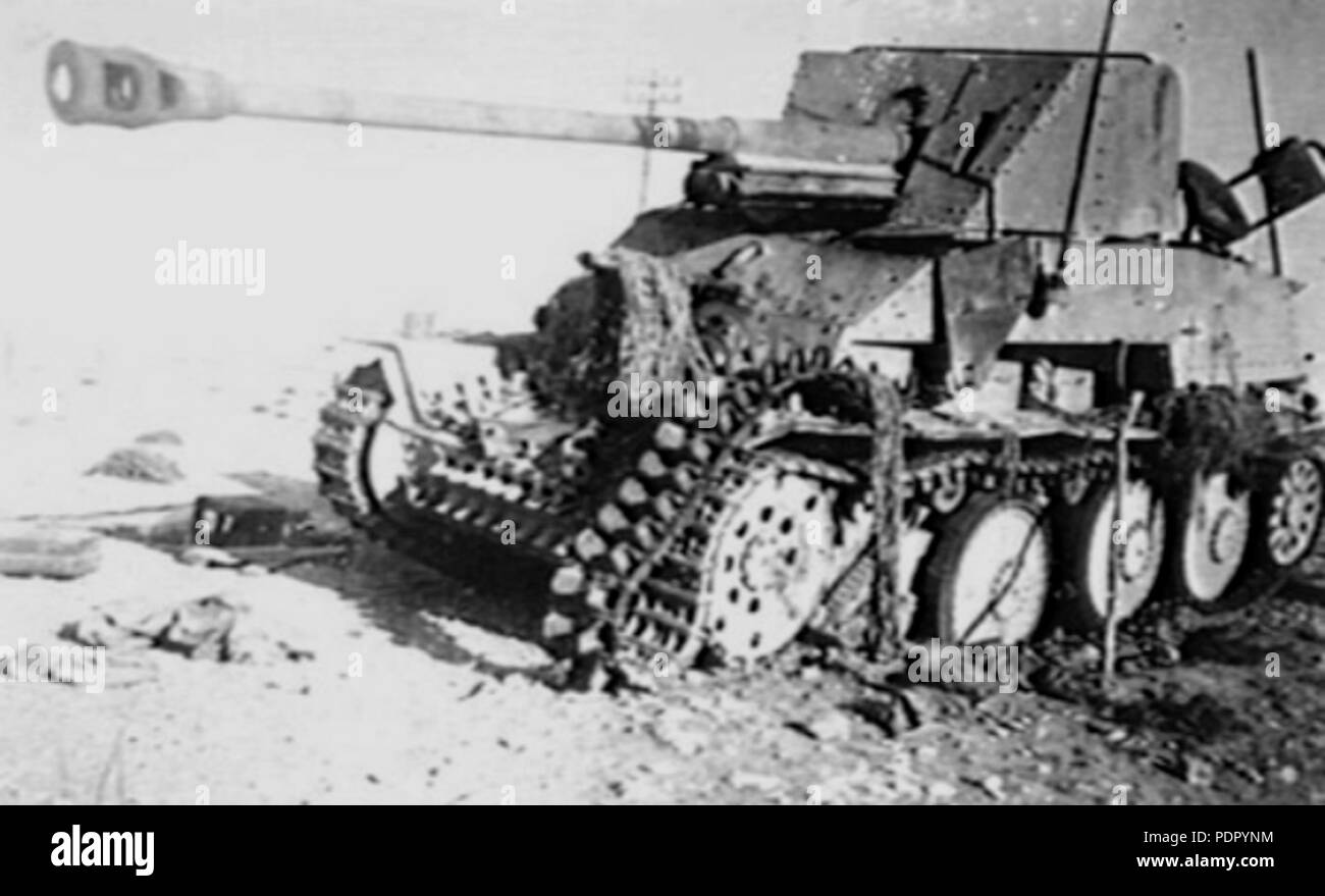 38 Damaged Marder III in North Africa 1942 Stock Photo - Alamy