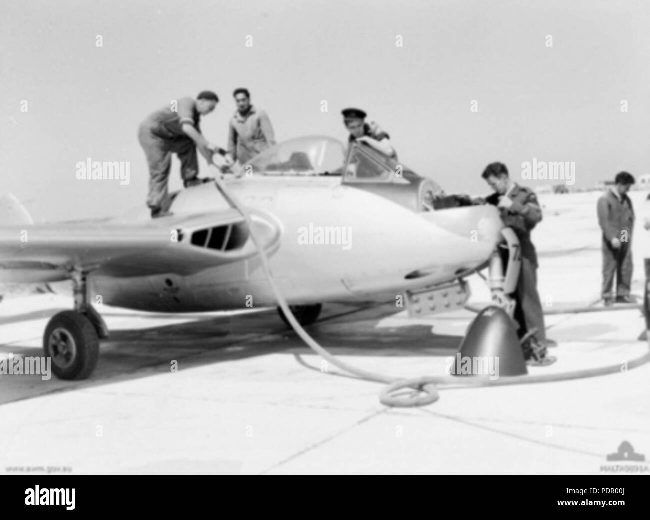 39 De Havilland Vampire 14 Sqn RNZAF Malta 1954 Stock Photo - Alamy