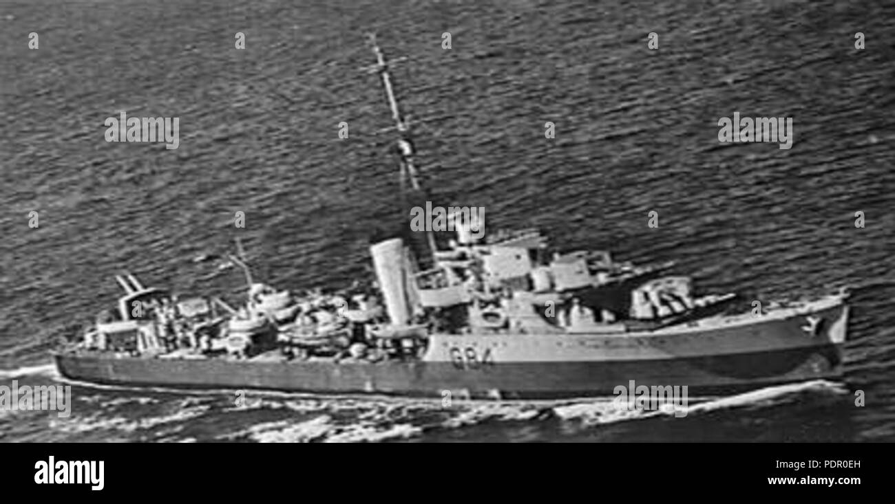 41 Dutch destroyer Van Galen (G84) underway 1943 Stock Photo - Alamy